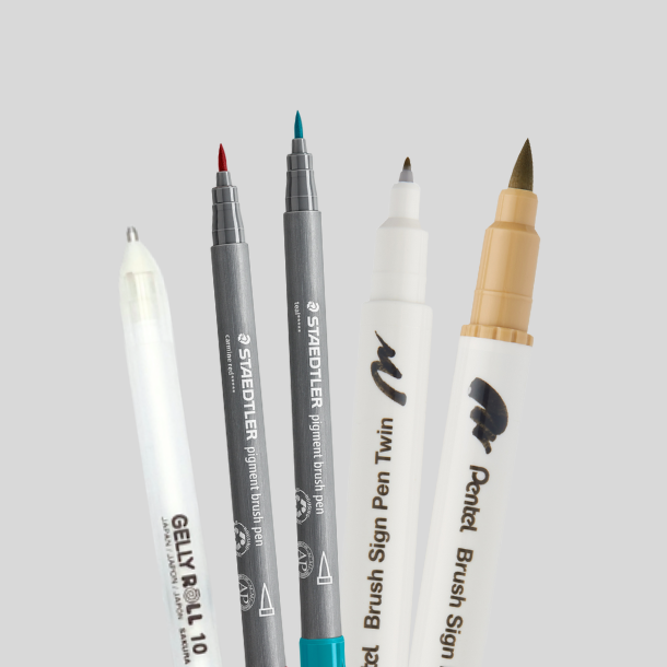 Vandbaserede tuscher til malebøger - Galleri Roholt