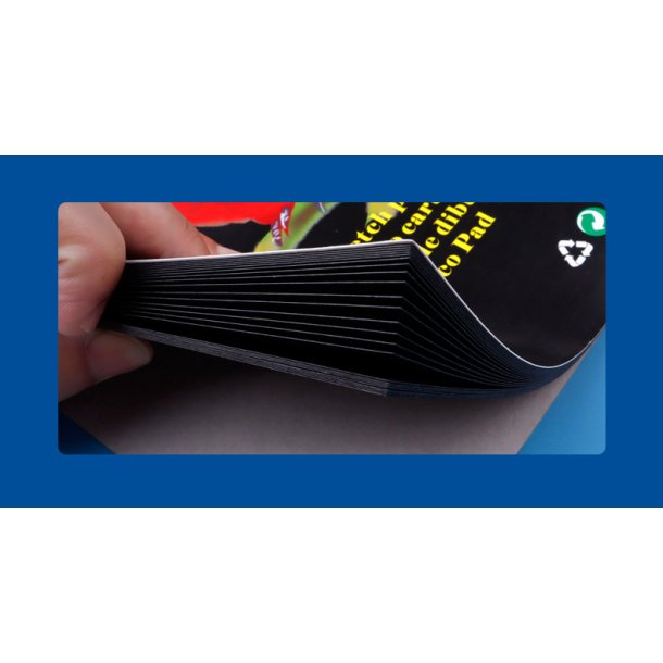 Skitseblok med Sort papir A5 | 140G | Galleri Roholt