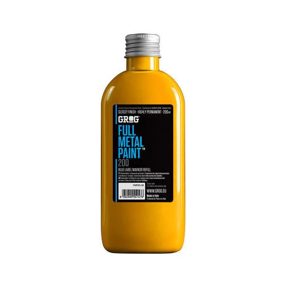 GROG Full Metal Paint 200 - Sunray Yellow | Galleri Roholt