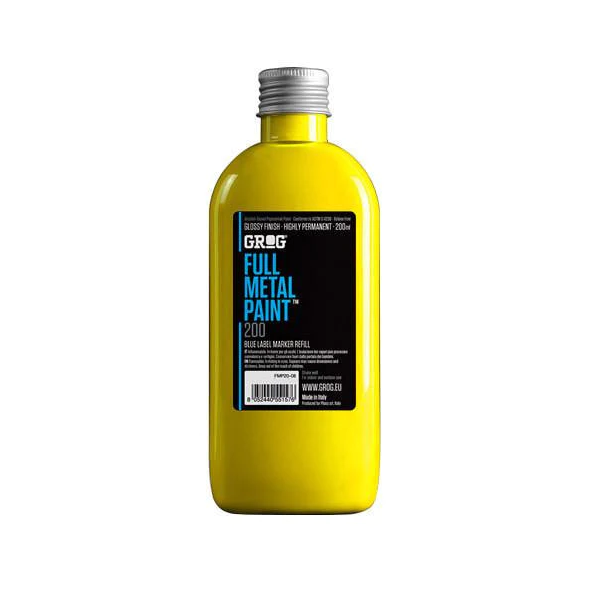 GROG Full Metal Paint 200 - Flash Yellow | Galleri Roholt