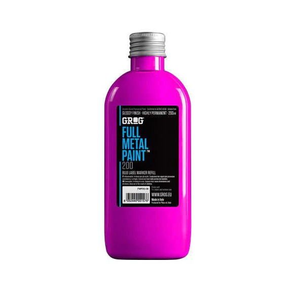 GROG Full Metal Paint 200 - Jellyfish Fuchsia | Galleri Roholt
